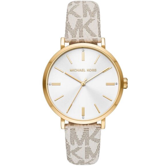 Michael Kors | Jewelry | Michael Kors Womens Addyson Silver Dial Watch ...